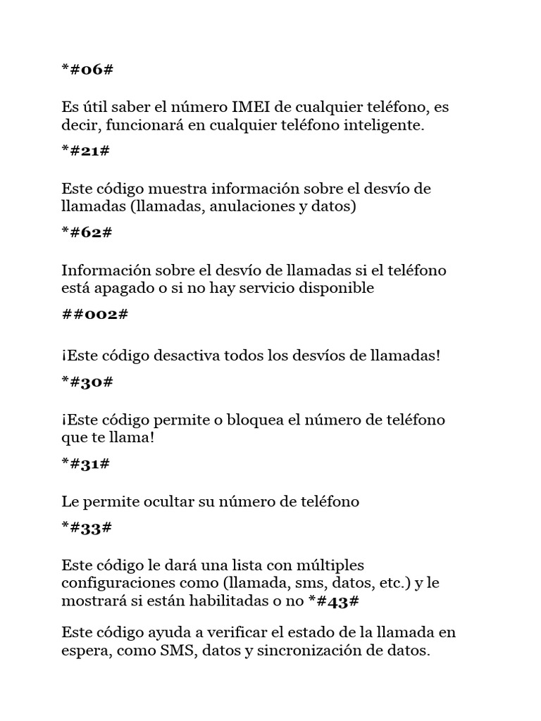 Códigos Secretos de Iphone | PDF | Yo telefono | Informática