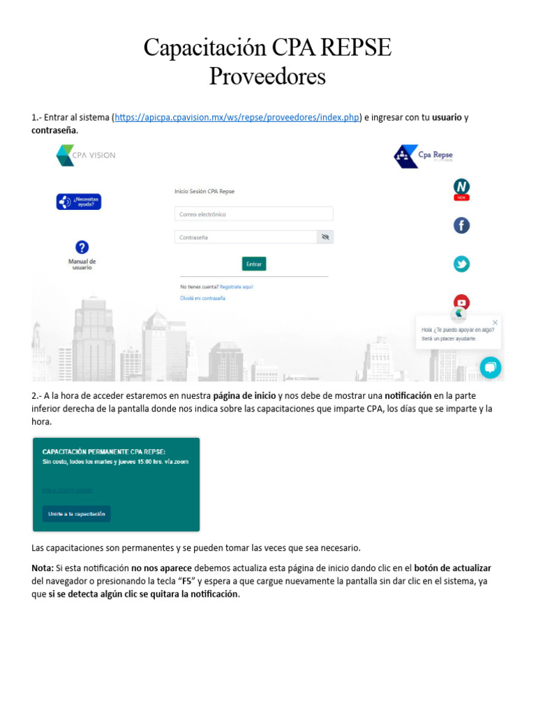 Capacitación CPA REPSE Proveedores | PDF | Finanzas y dinero