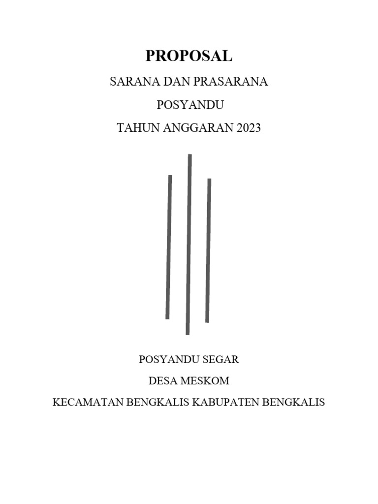 Proposal Rab Posyandu Bunda | PDF