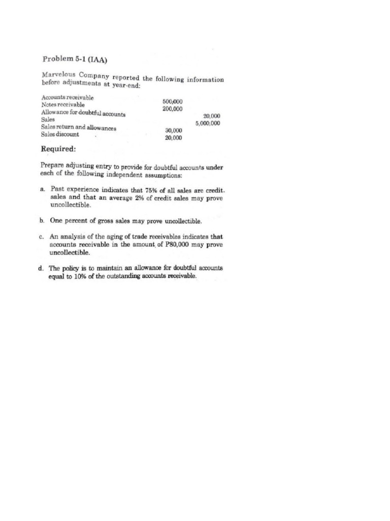 Intermediate Accounting Chapter 5 Exercises - Valix | PDF