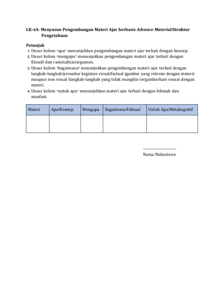 Pengembangan Materi Ajar Advance Material | PDF | Seni