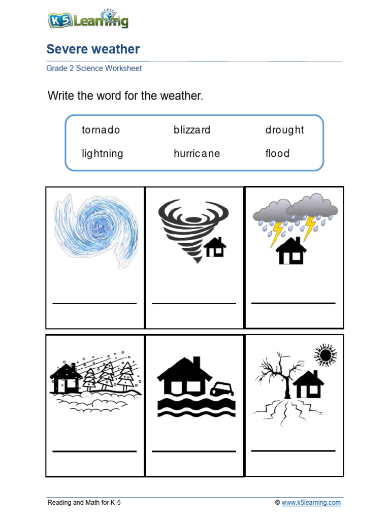 Grade 2 Severe Weather A | PDF