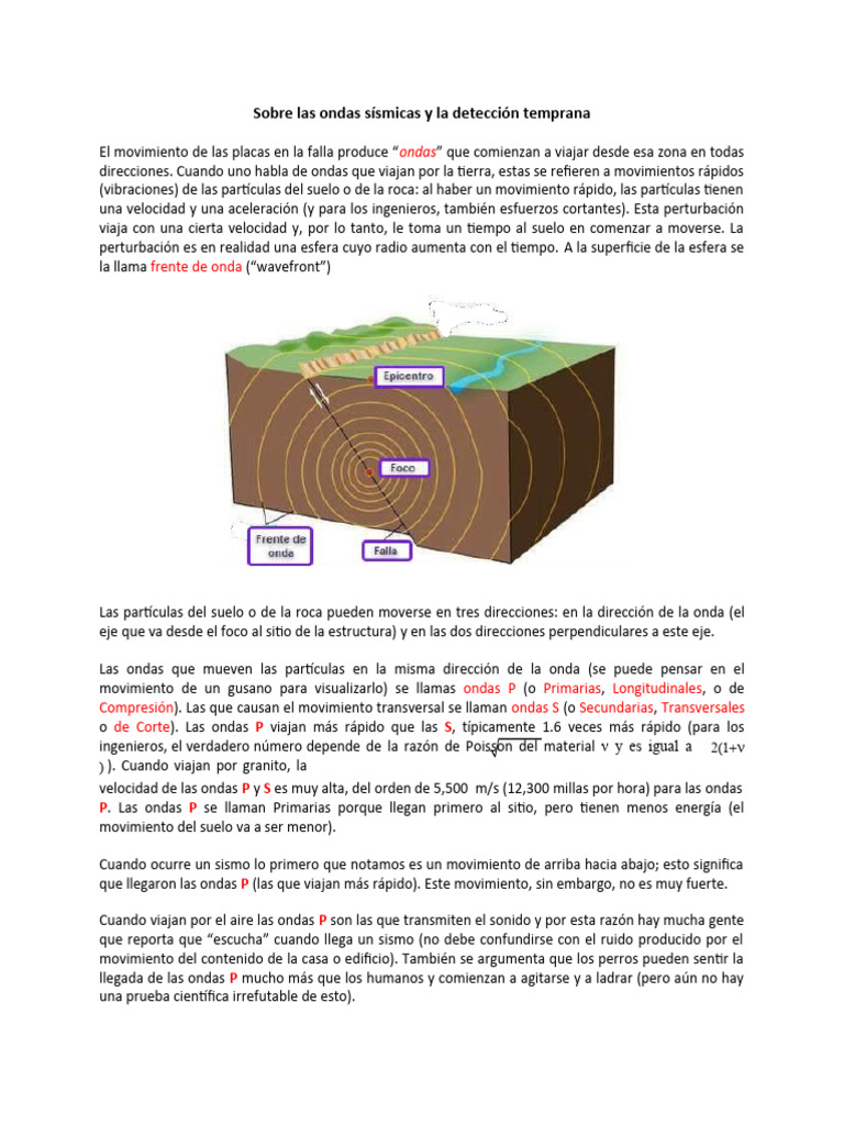 Ondas Sismicas | PDF | Olas | Temblores