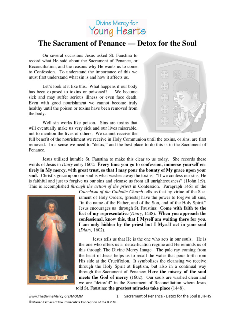 Sacrament of Penance | PDF | Sacraments | Jesus