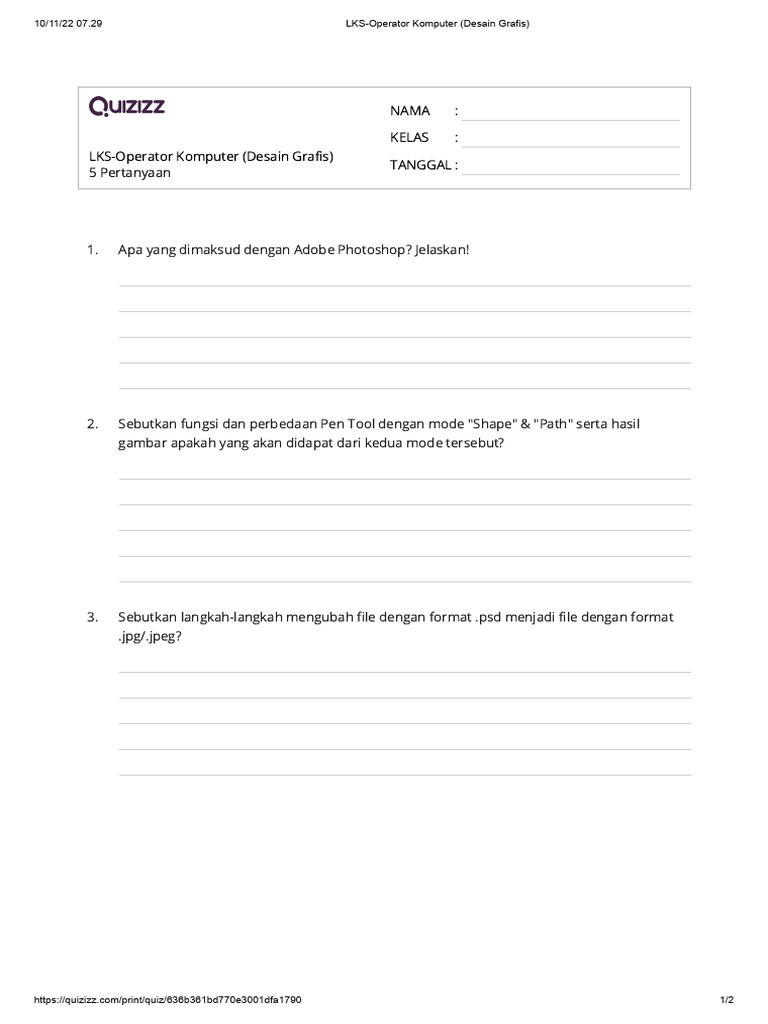 LKS-Operator Komputer (Desain Grafis) | PDF