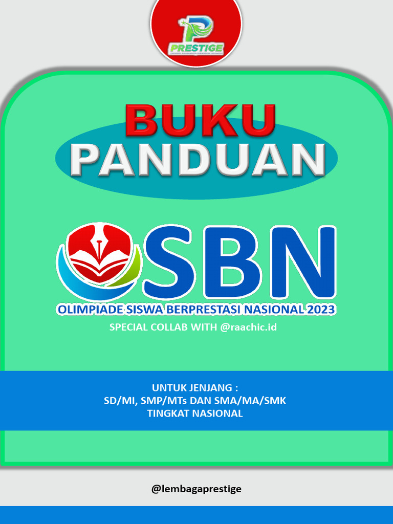 Buku Panduan Osbn 2023 | PDF