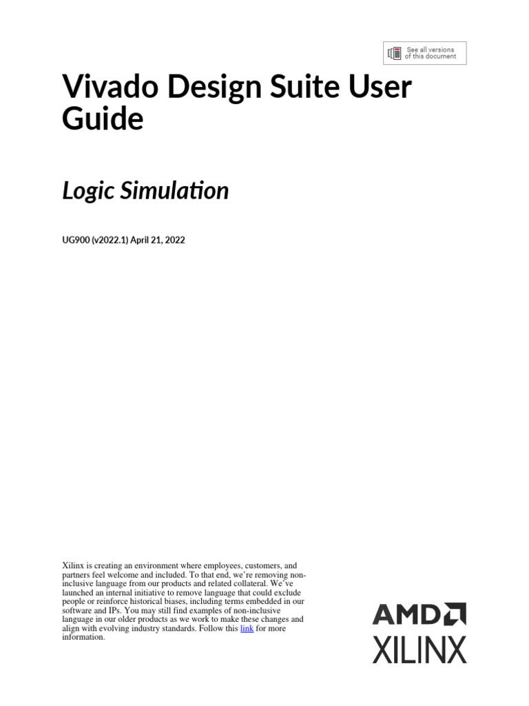 AMD Xcelium Vivado Design Suite User Manual | PDF | Hardware Description Language | Vhdl
