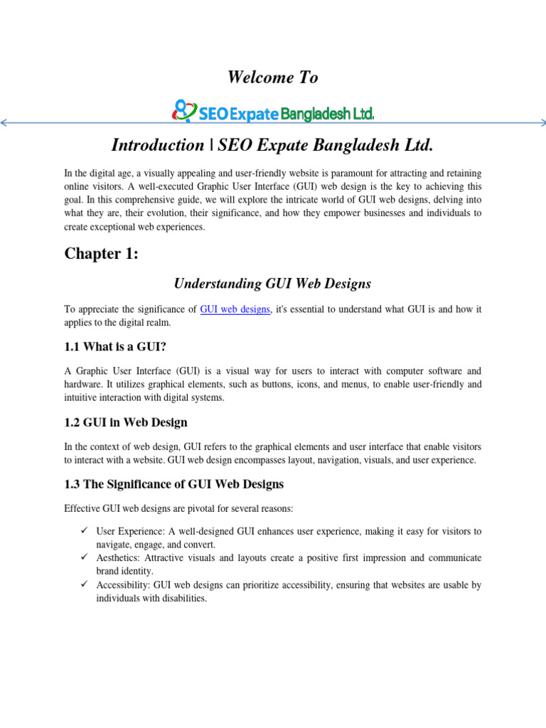 GUI Web Designs | PDF | Computers