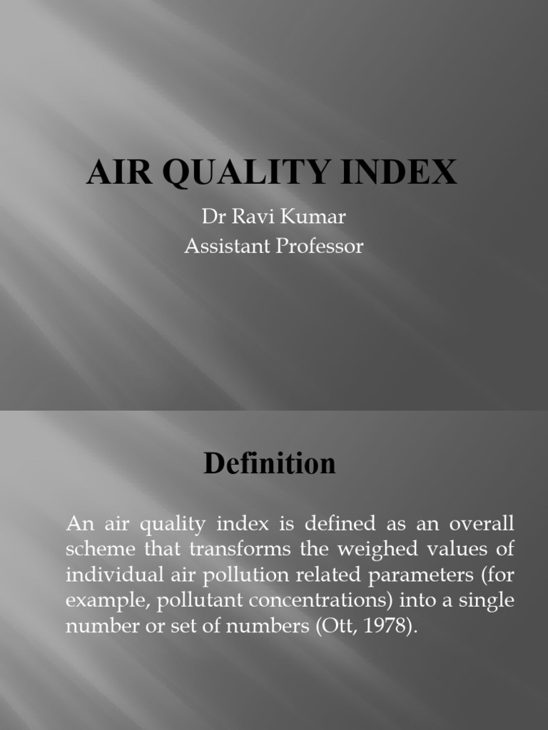 Understanding Air Quality Index (AQI) | PDF | Technology & Engineering