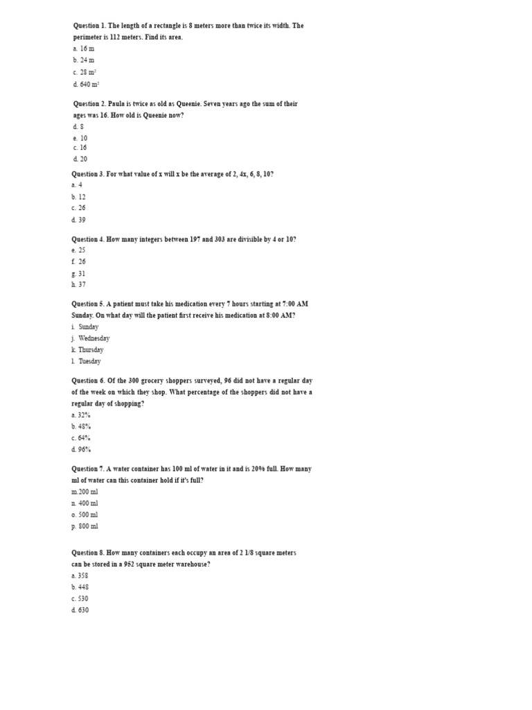 Testpinoy Com Cse Reviewer Mathematics 2 | PDF