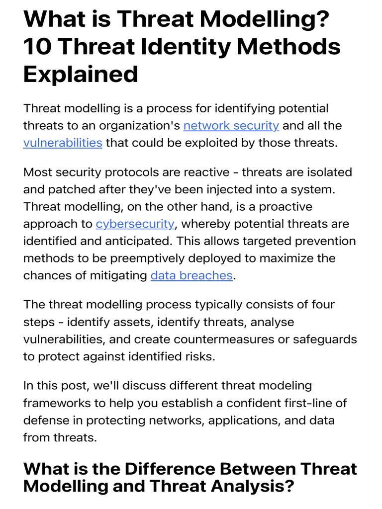 10 Threat Identity Methods Explained Upguard Pdf 