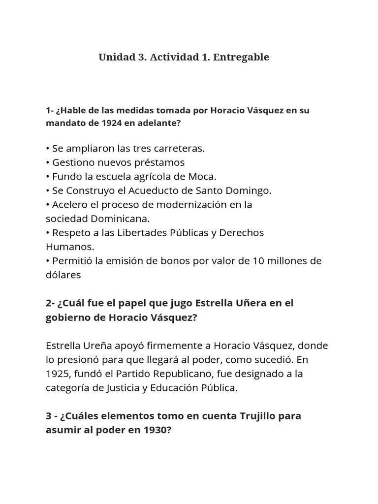 Unidad 3. Actividad 1. Entregable | PDF