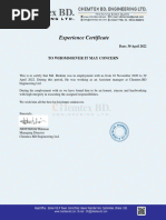 Driver Experience Certificate Format 3 | PDF