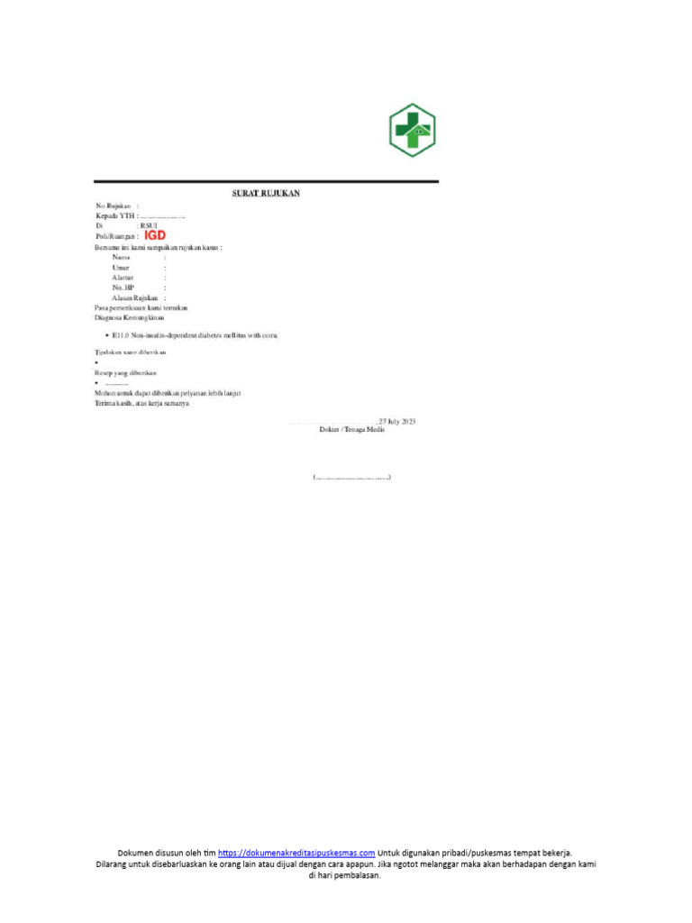 Monitoring Pasien Rujukan | PDF