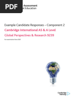 9239 AICE Global Component 3 Example Candidate Responses | PDF | Urban ...