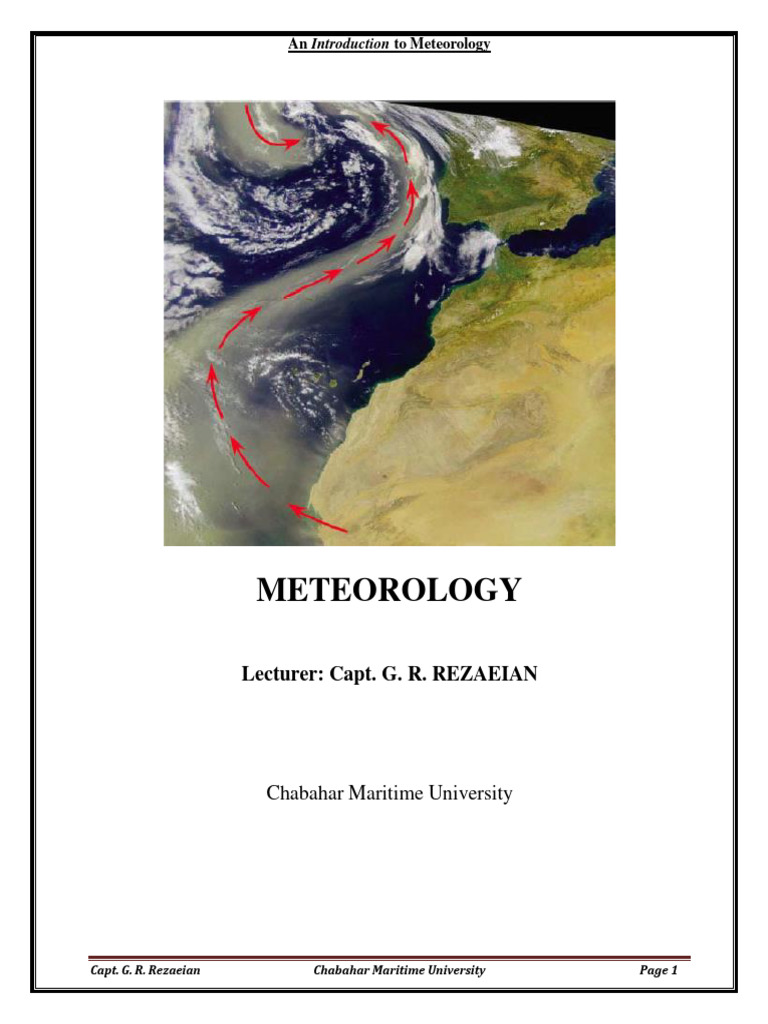 Meteorology Handout Final | PDF | Atmosphere Of Earth | Troposphere