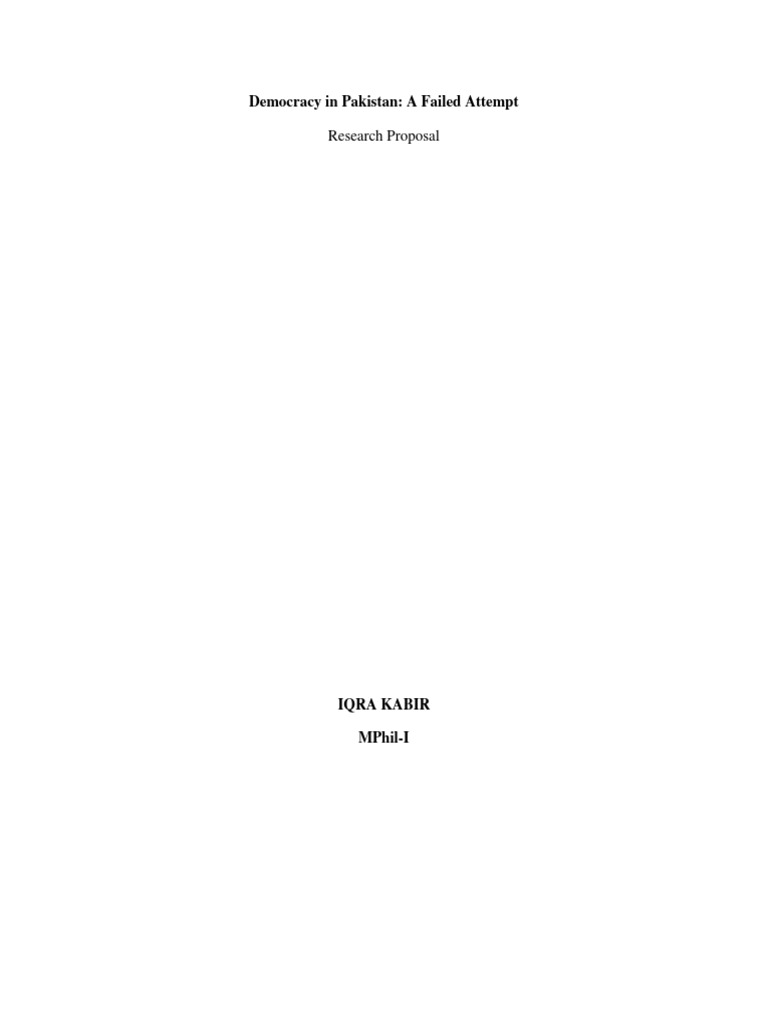 Democracy's Failure in Pakistan Analysis | PDF | Democracy | Political ...