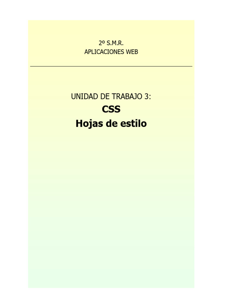 Guía Completa de CSS para Aplicaciones Web | PDF | HTML | Hipervínculo