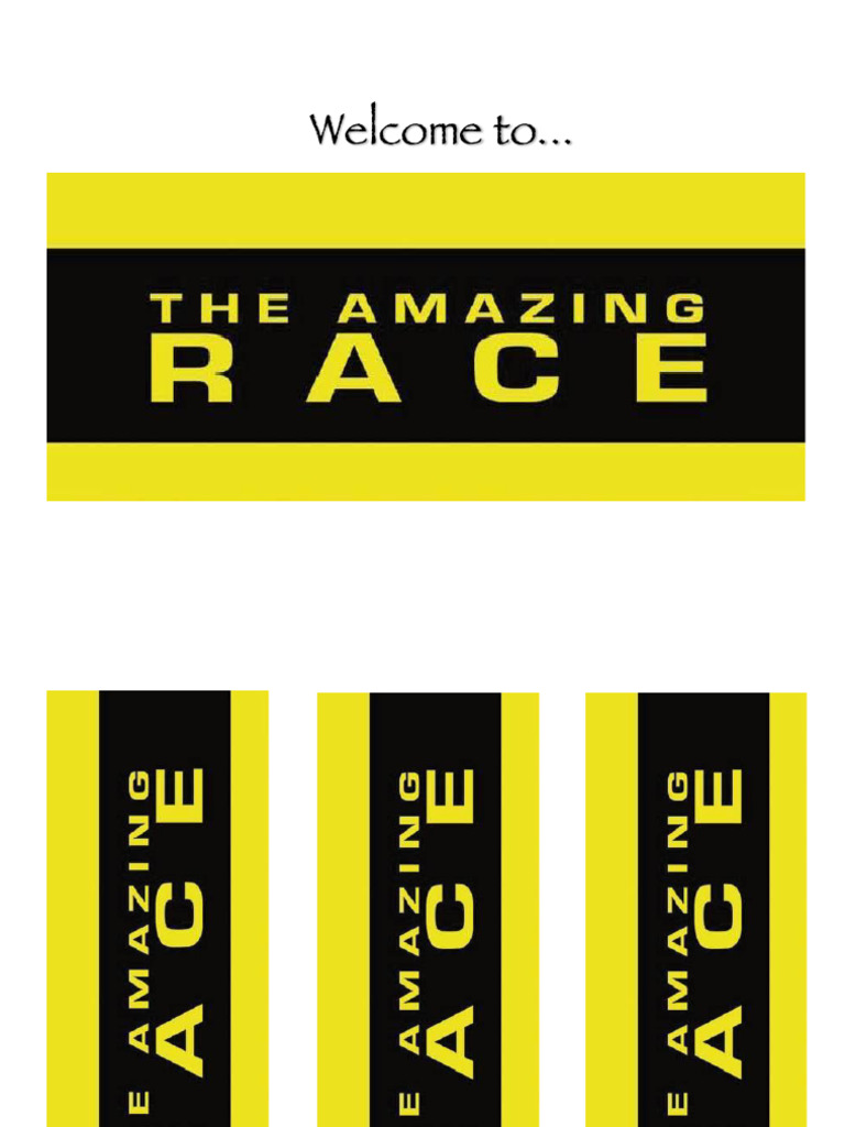 Amazing Race Template | PDF