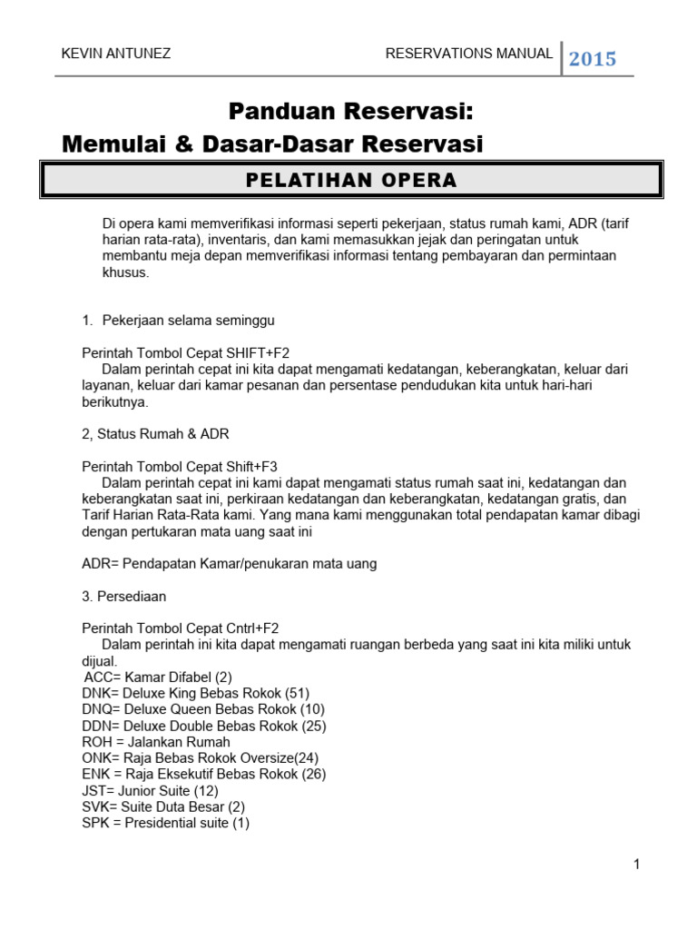 Manual Reservasi Alkitab | PDF