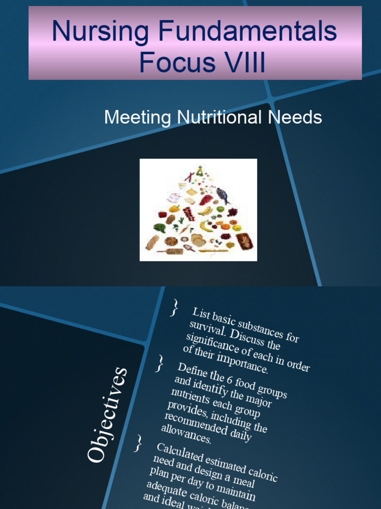 Meeting Nutrition Needs | PDF | Biochemistry | Chemistry