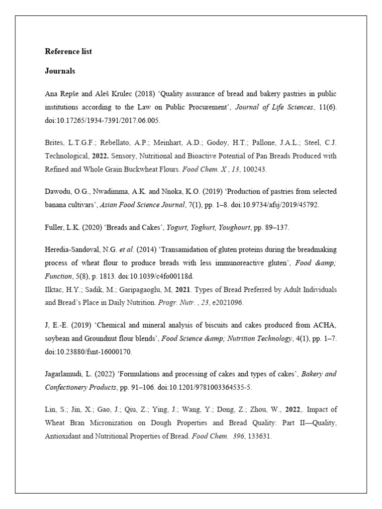 Reference List | PDF