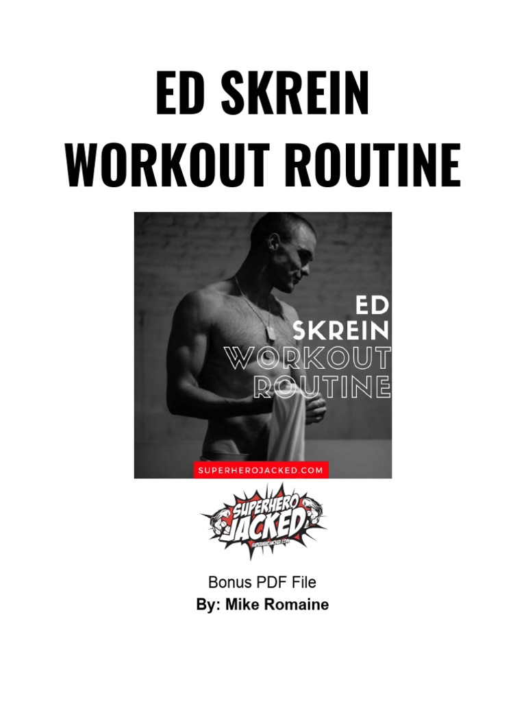 Ed Skrein Workout Routine | PDF