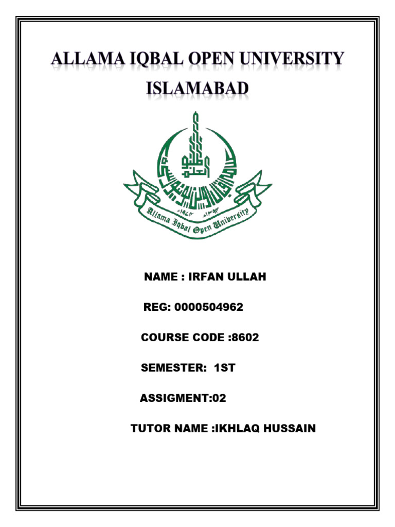 8602 Assigment 2 | PDF