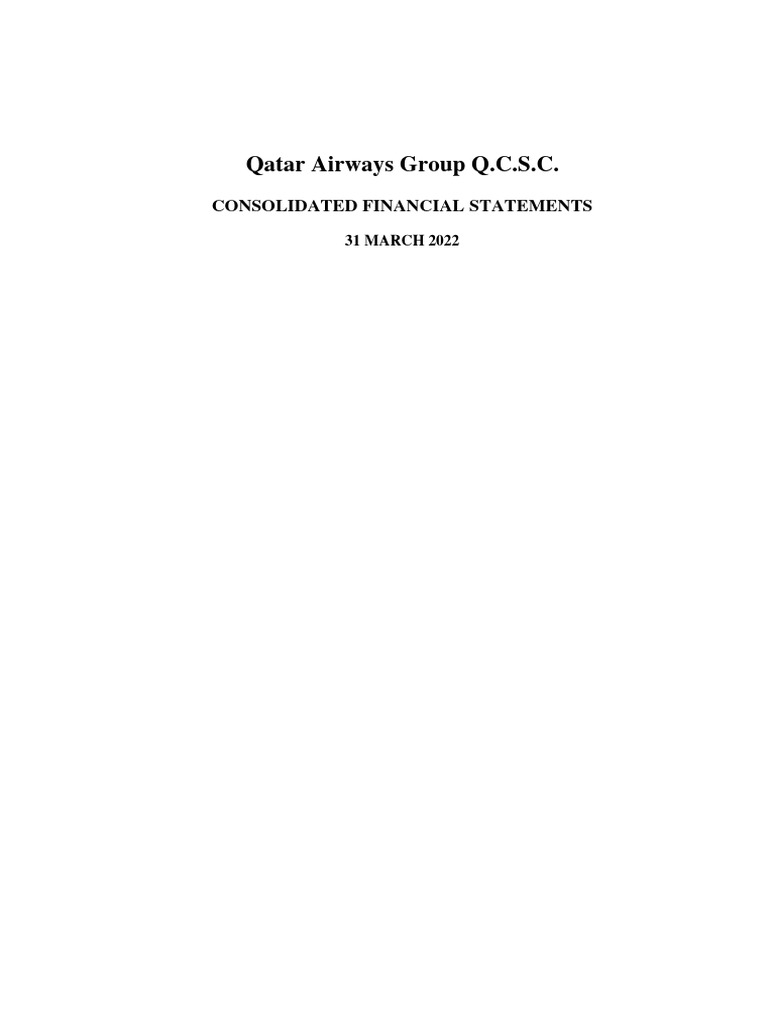 Qatar Financial-Statements | PDF