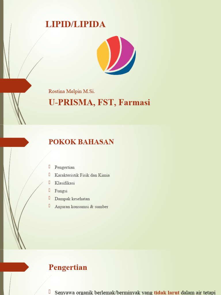 Pertemuan 2 Struktur, Sifat Dan Fungsi Lipid | PDF