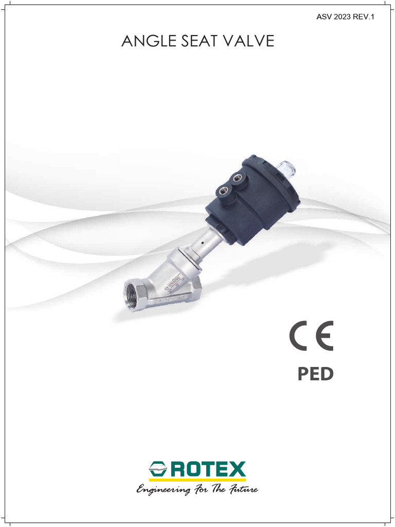Angle Seat Valve: ASV: 2021 REV.1 | PDF