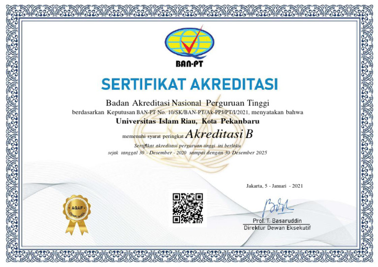 Sertifikat Apt Uir 2021 | PDF