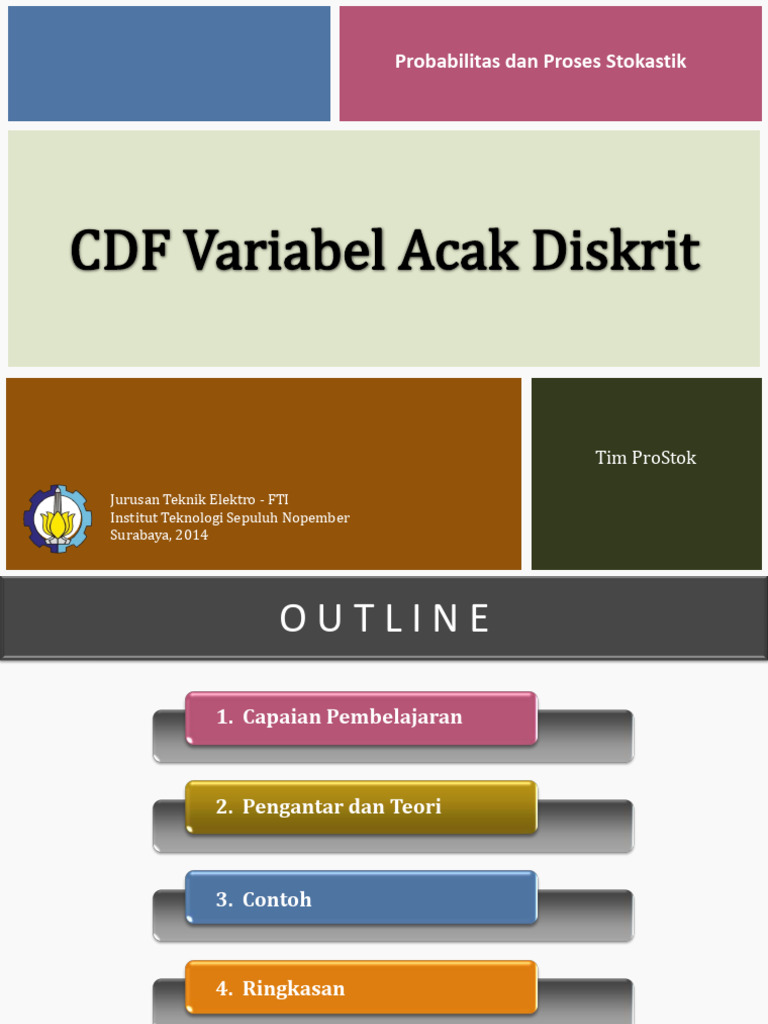 2.2.2 CDF Variabel Acak Diskrit | PDF