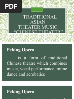 Semi-Detailed Learning Plan: Chinese Peking Opera | PDF | Arts (General)