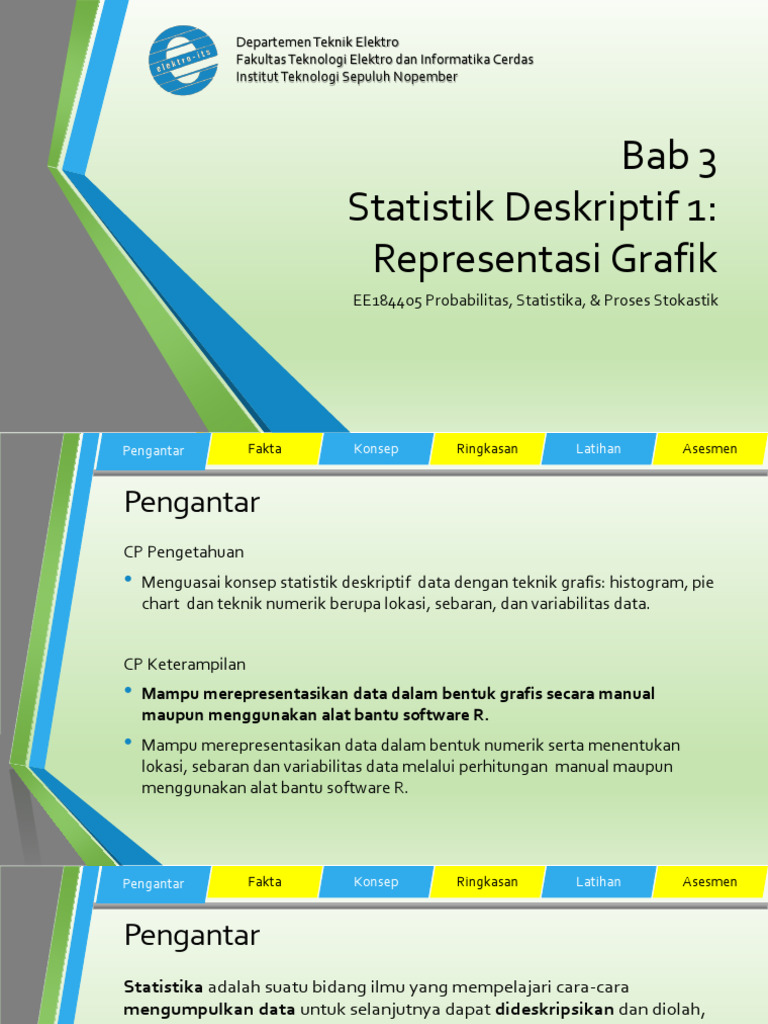 Statistik Deskriptif: Representasi Grafik | PDF