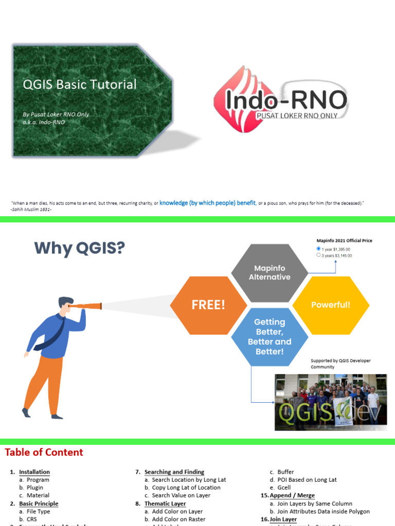 QGIS Tutorial by Indo-RNO v1.0 | PDF | Microsoft Excel | Geographic Information System