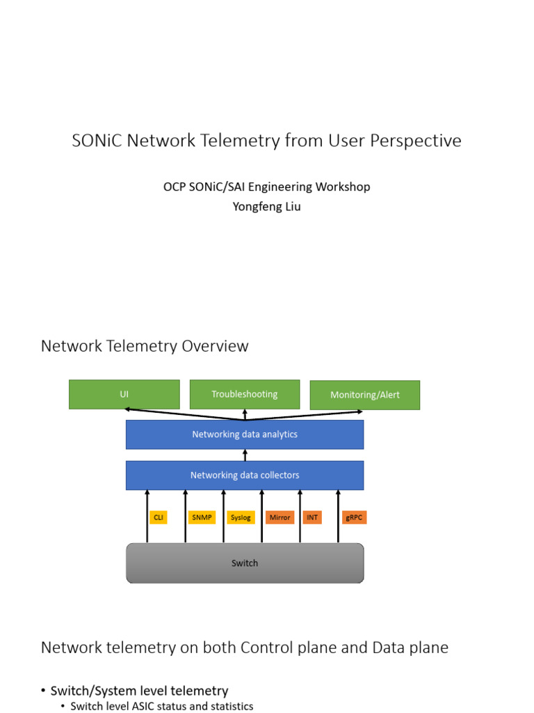 SONIC Network Telemetry-Final | PDF | Computers