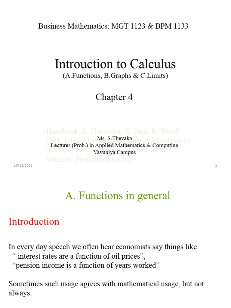 BM Chapter 4 | PDF | Function (Mathematics) | Variable (Mathematics)