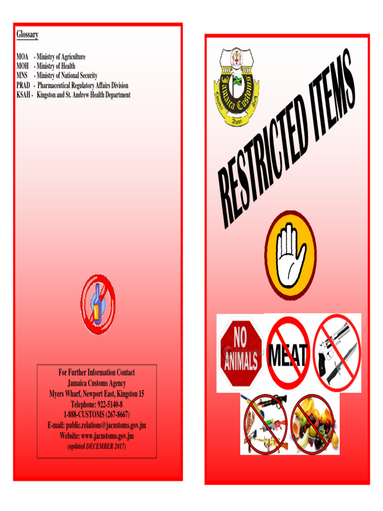 Restricted Updated December 2017 | PDF