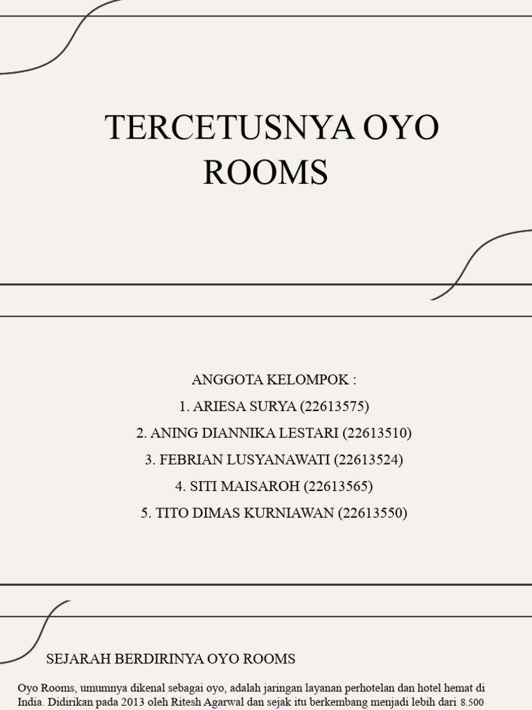 Pertumbuhan dan Tantangan OYO Rooms | PDF