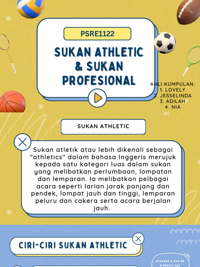 Ciri dan Contoh Sukan Athletic | PDF