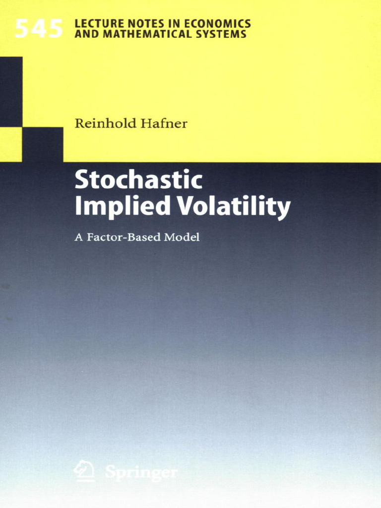 Stochastic Implied Volatility A Factor Based Model Compress | PDF