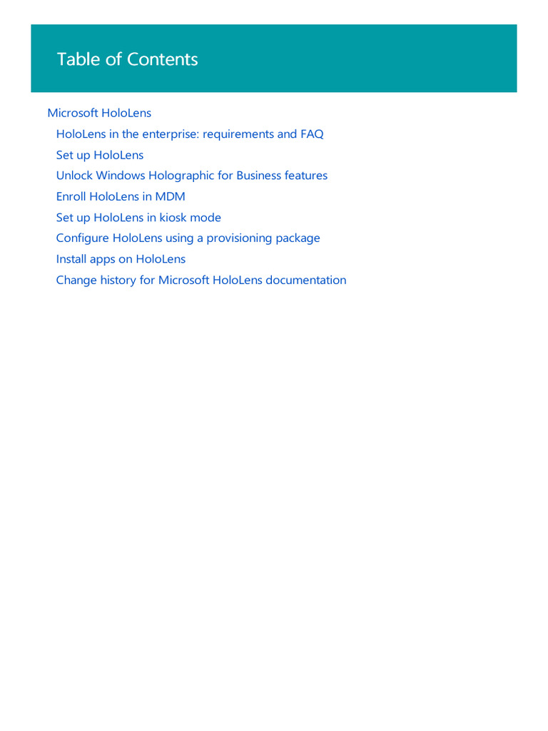 Microsoft Hololens | PDF | Windows 10 | Microsoft Windows