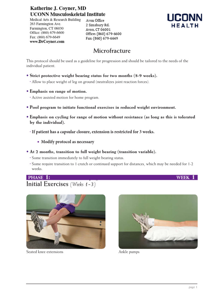 Microfracture | PDF | Anatomical Terms Of Motion | Musculoskeletal System