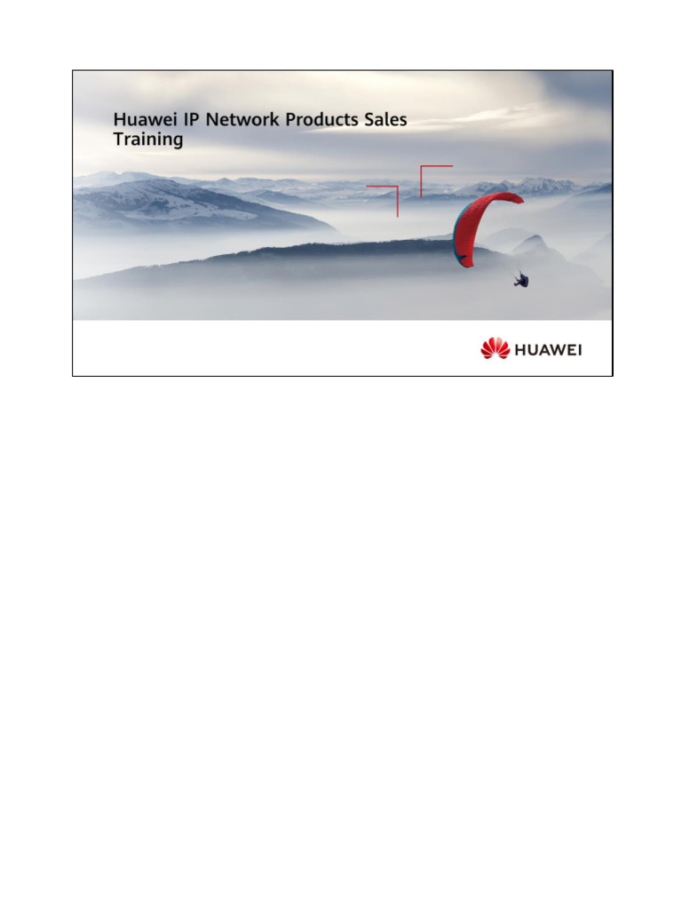 HCSA-Sales-IP Network V5.0 Training Material | PDF