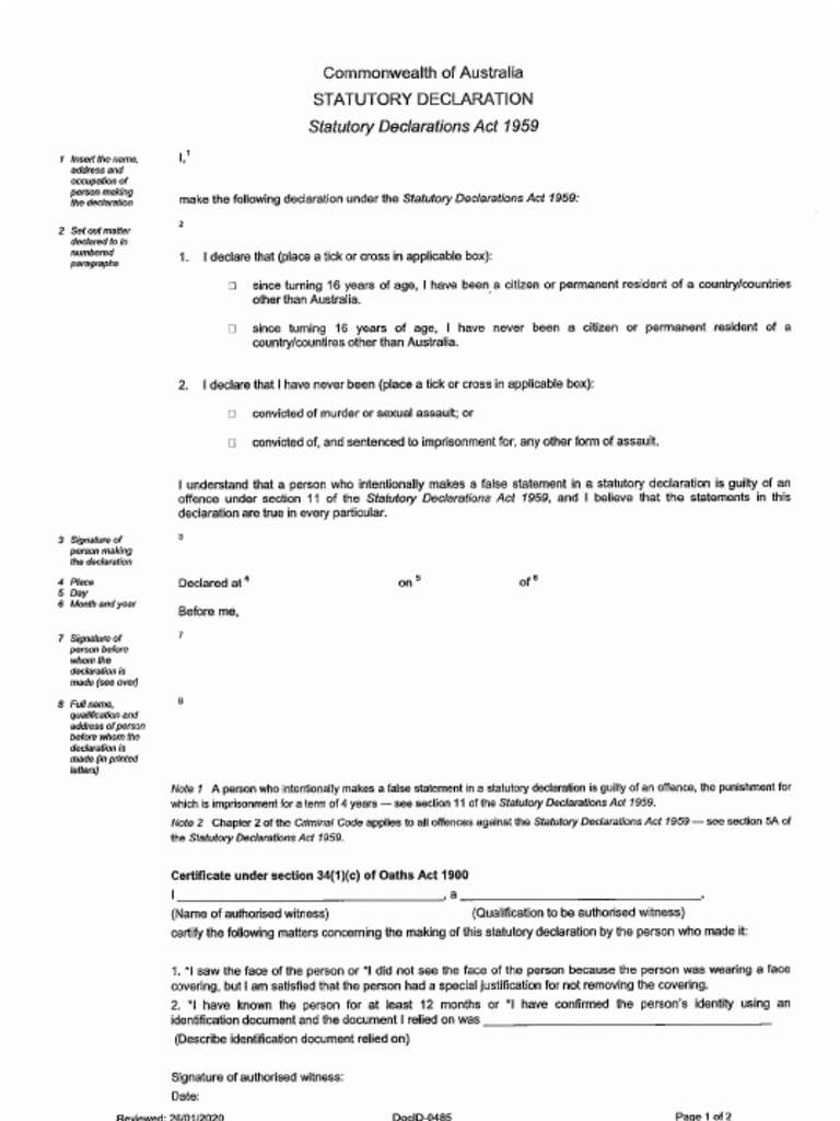 Stat Dec For Recruitment River Side Facilities | PDF