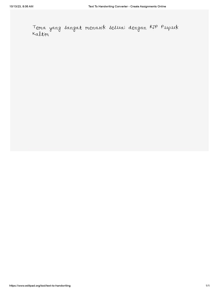Text To Handwriting Converter - Create Assignments Online0 | PDF