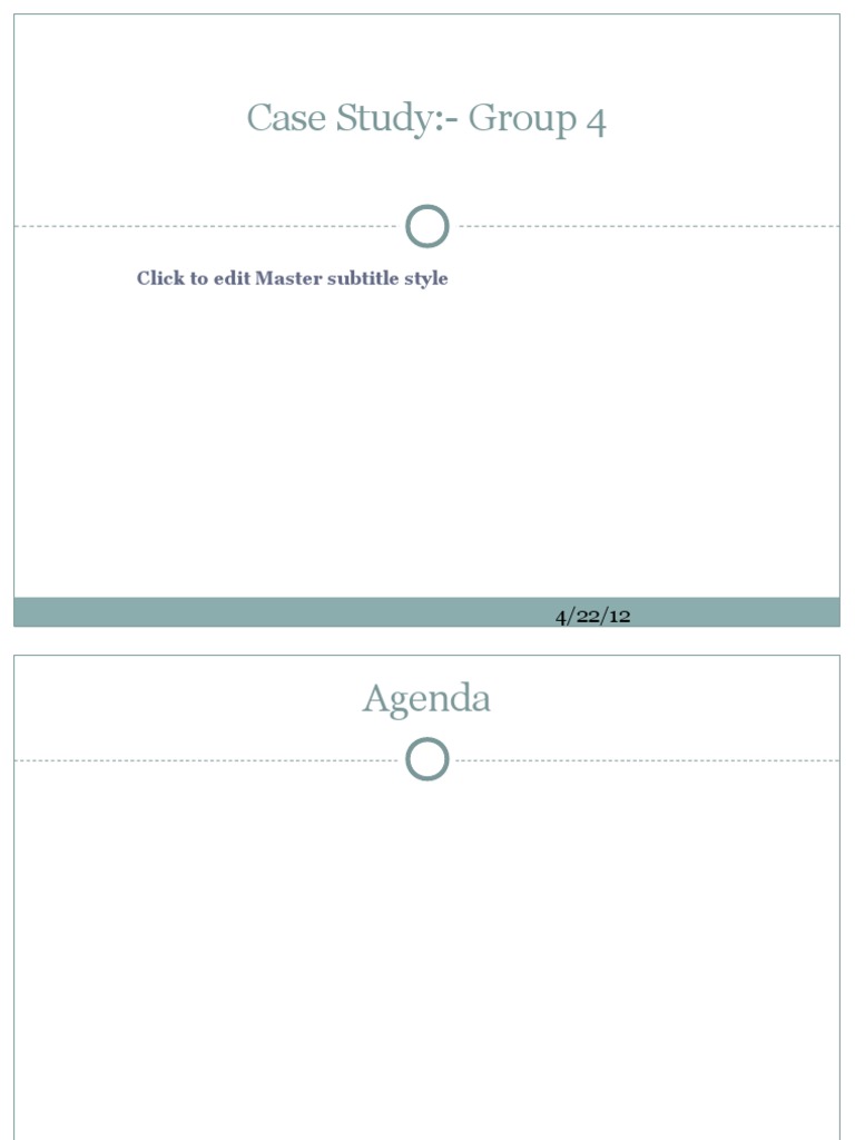 Case Study:-Group 4: Click To Edit Master Subtitle Style | PDF