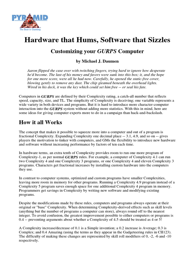 Pyramid - Hardware That Hums, Software That Sizzles - Customizing Your ...