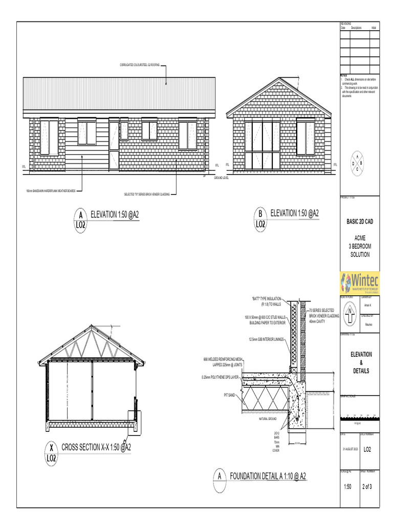 Basic CAD 2D FILE With Details-Elevations | PDF | Real Estate | Materials